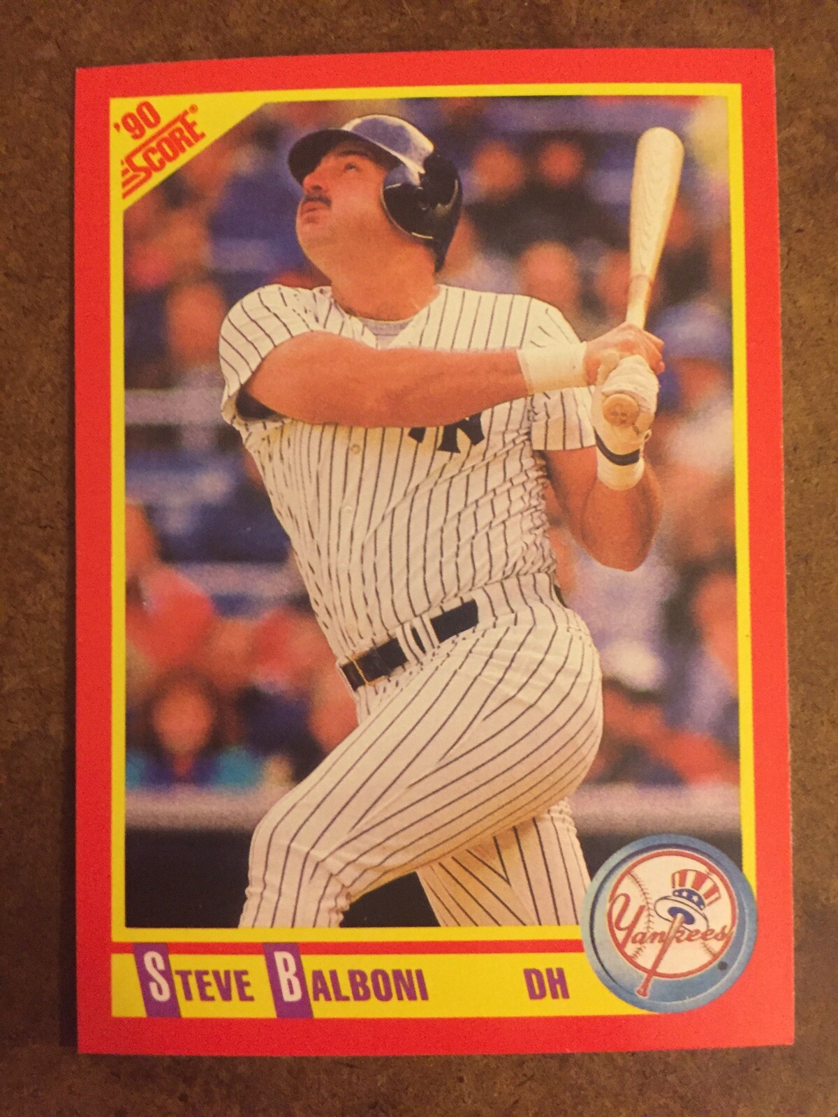 Steve Balboni 327 Score 1990 MLB Baseball Trading Card | eBay