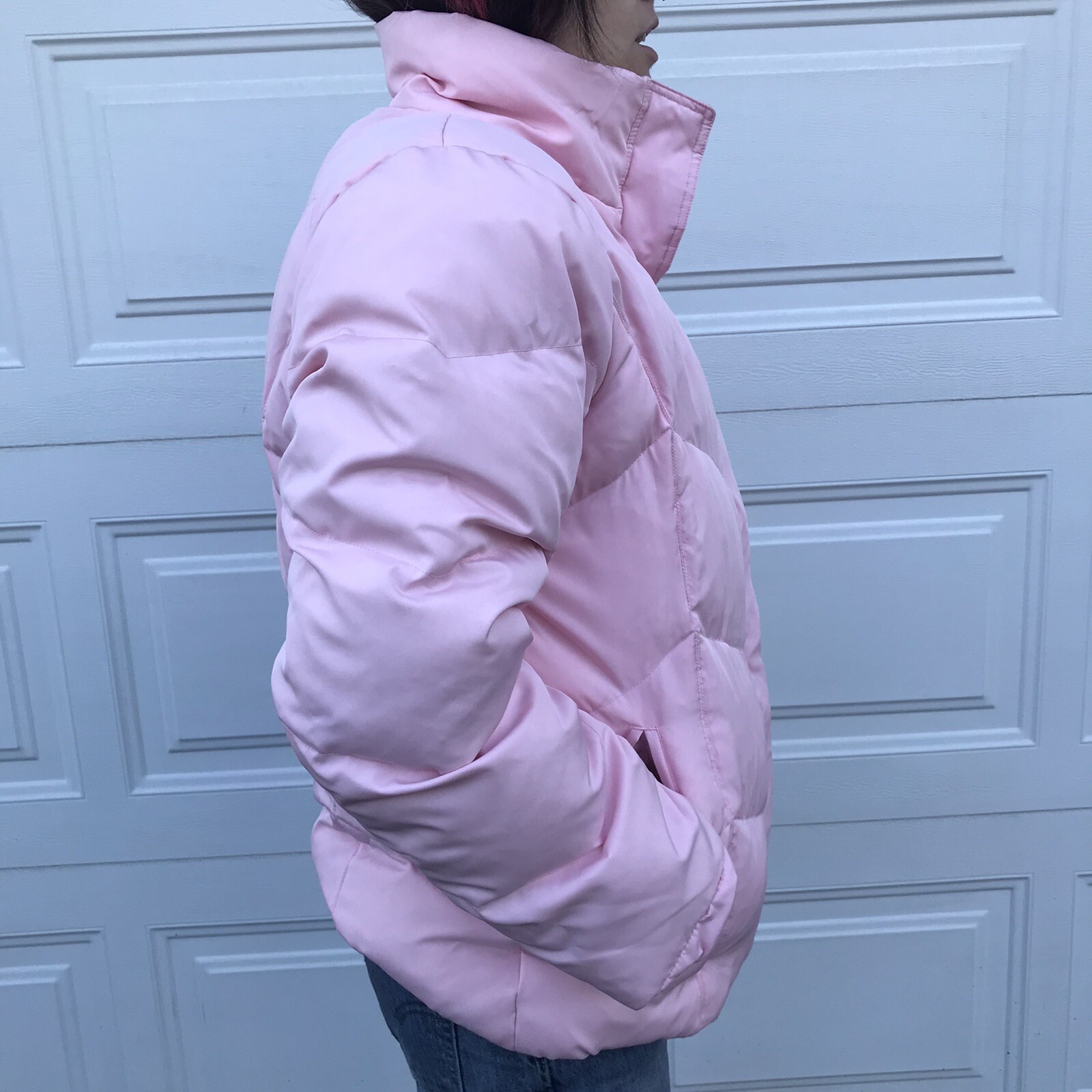 Super Cozy Light Pink DOWN PUFFER SKI JACKET WARM FEL… - Gem