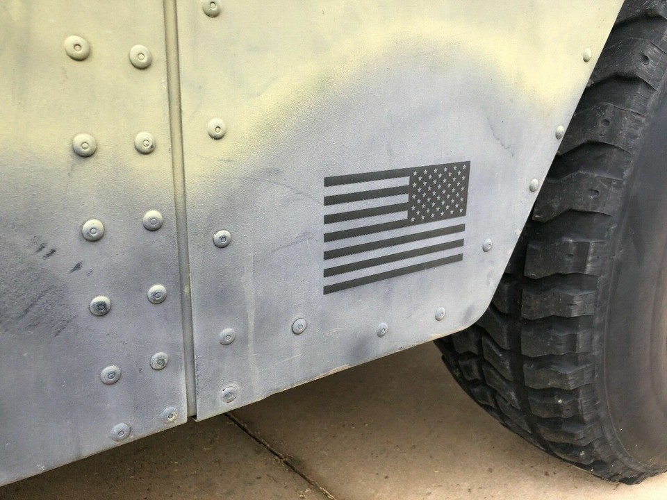 HMMWV HUMVEE EXTERIOR DECAL SET VINYL MATTE BLACK STICKERS GRAPHICS ...