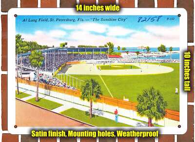Metal Sign - Florida Postcard - Al Lang Field, St. Petersburg, Florida ...