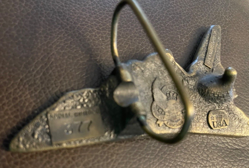 Space Shuttle Belt Buckle - NASA - Vintage 1979 TGABC Dimensional 3D | eBay