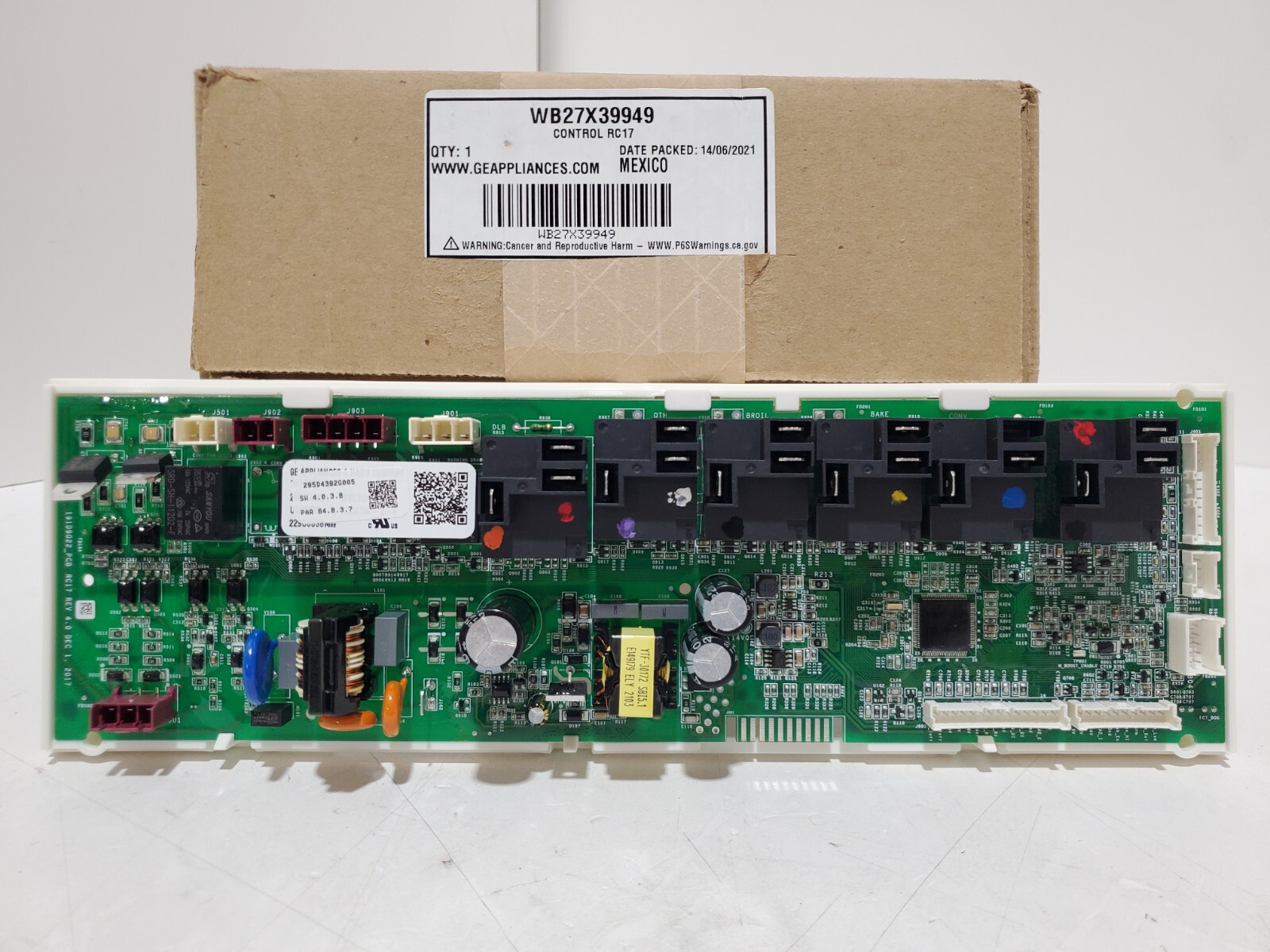 WB27X39949 GE RANGE RC17 MAIN CONTROL *NEW OEM PART* | eBay