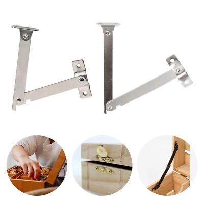 2 Pieces Lid Support Hinges Lid Flap Hold Stay Support Hinge Heavy Duty ...