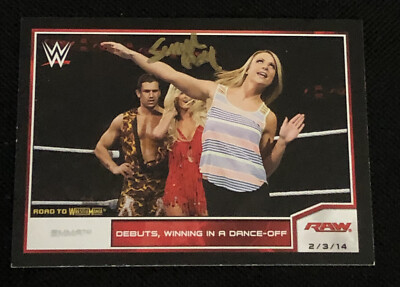 SUMMER RAE 2014 TOPPS WWE WRESTLING SIGNED AUTOGRAPHED CARD | eBay