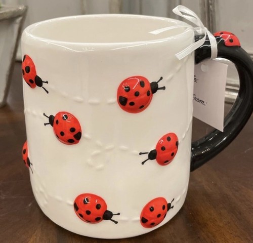 Lang Ladybug Hand Painted Ceramic 14oz Mug - NWT | eBay