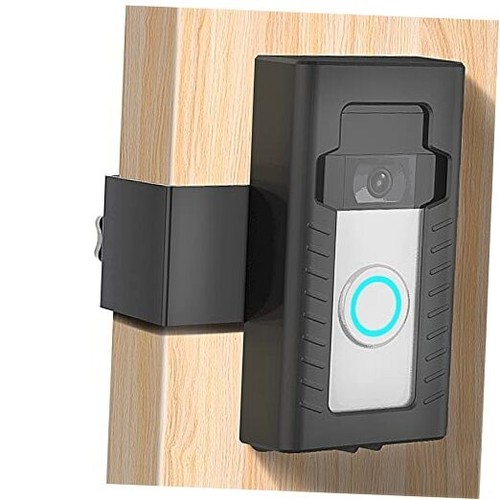 Anti-Theft Doorbell Door Mount,No-Drill Mounting Bracket for Video ...