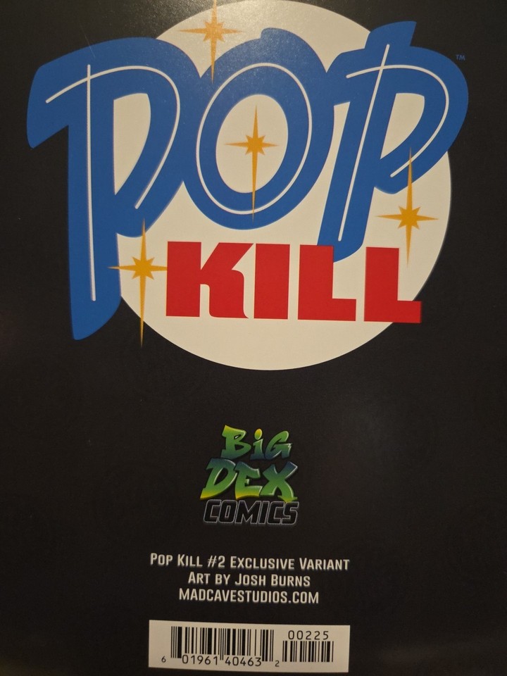 Pop Kill #2 Josh Burns Signed NYCC Exclusive Virgin Coppertone LTD 300 ...