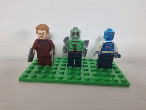 Lot 3 LEGO Marvel Super Heroes Minifigs 76231 Drax Nebula Star Lord ...