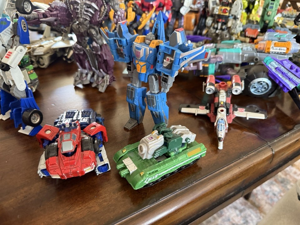 Transformers Action Figures Mixed Lot Optimus Prime Megatron Starscream ...