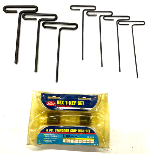 EKLIND TOOLS 7-pc. SAE T-HANDLE HEX KEY WRENCH SET, 6” ARMS, USA | eBay