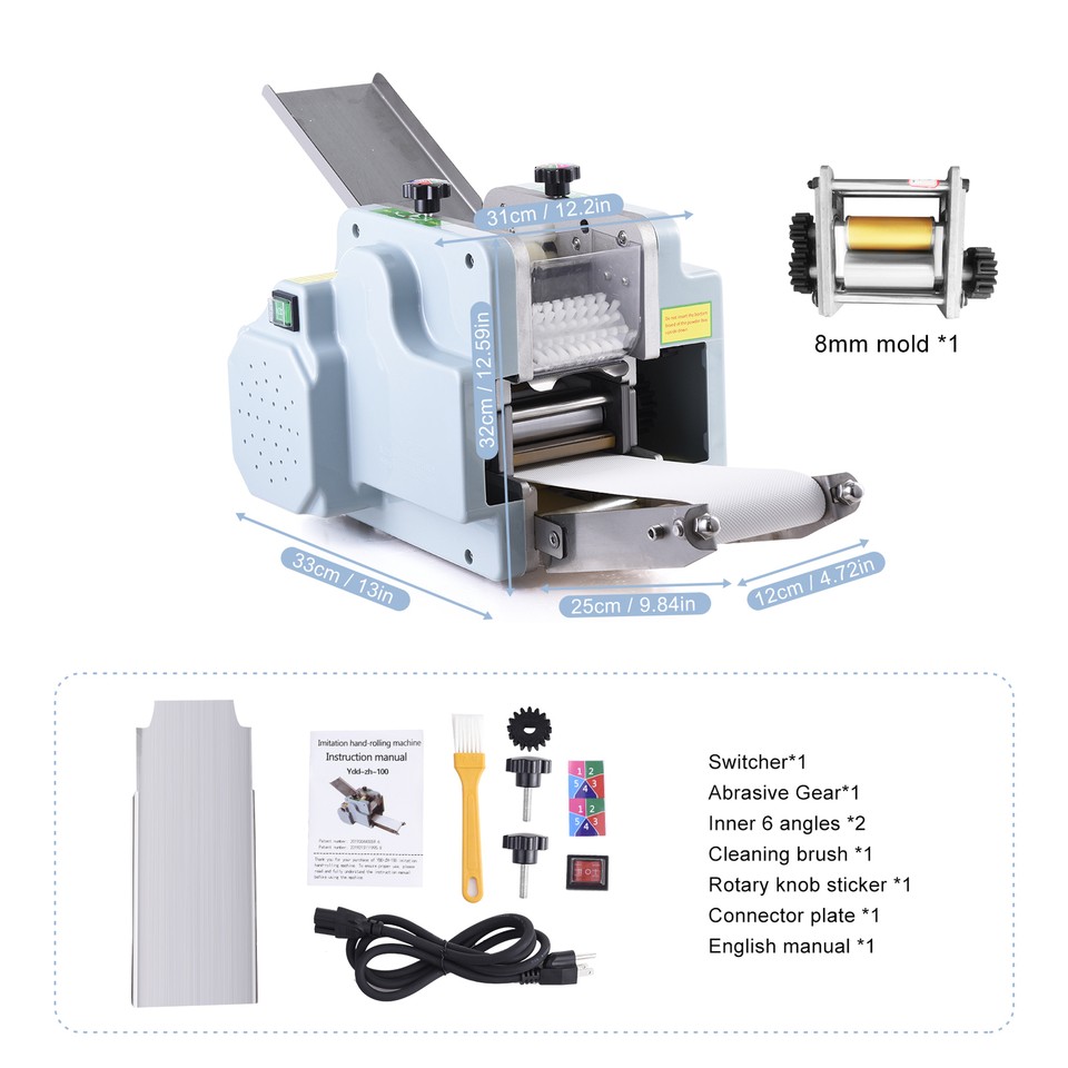 Automatic Dumpling Skin Machine 110V 140W Dumpling Wrapper Maker 60 ...
