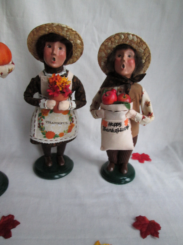 Byers Choice Harvest Thanksgving Girl with Fall Flowers , EUC | eBay