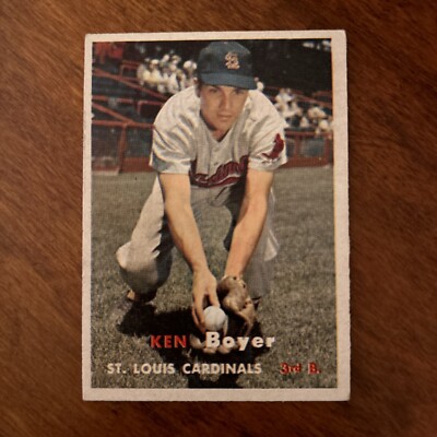 1957 Topps Baseball Ken Boyer St. Louis Cardinals Card #122 | eBay