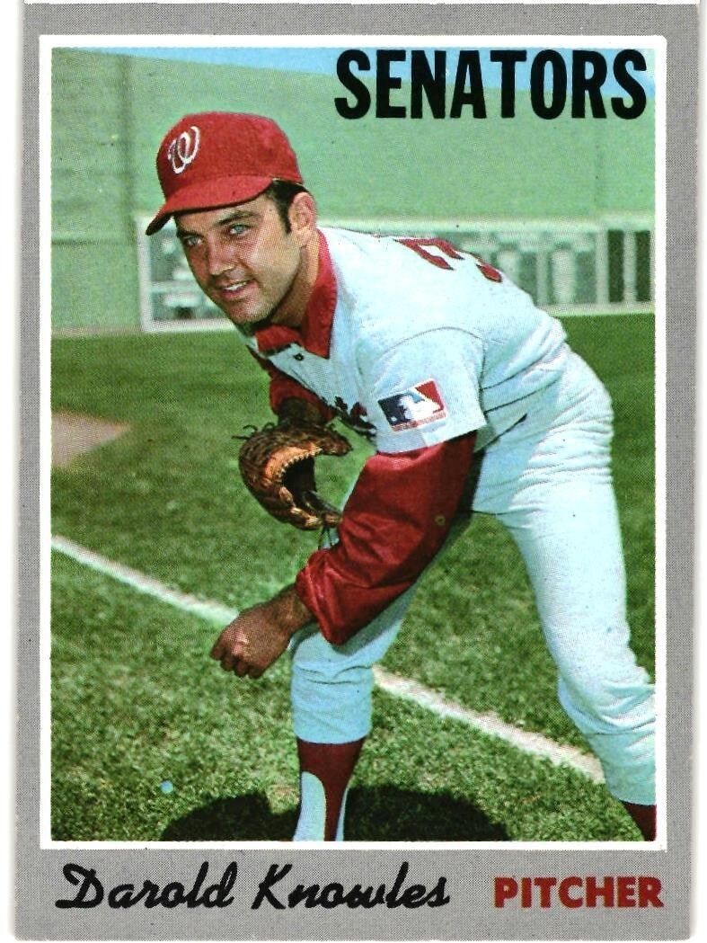 1970 TOPPS # 106 - DAROLD KNOWLES - WASHINGTON SENATORS | eBay