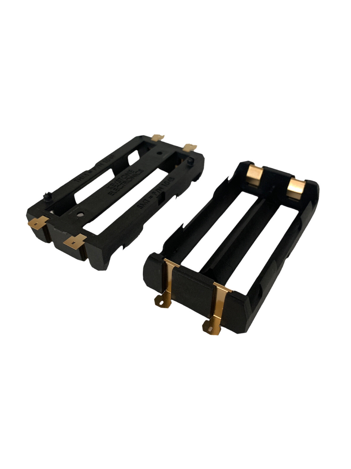 Keystone Electronics 1048 Dual 18650 Battery Holder Tray With Gold ...