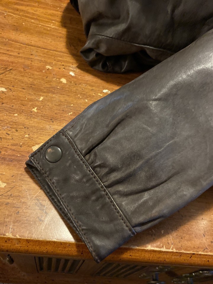 Vintage Jonathon Paris Brown Genuine Leather Jacket Size M Medium Liner ...