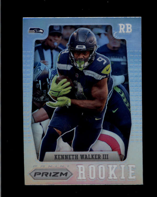 KENNETH WALKER III 2022 PANINI PRIZM #PFR10 ROOKIE THROWBACK SILVER ...