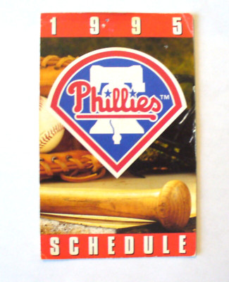 MLB - Philadelphia Phillies 1995 Pocket Schedule - VERY GOOD - VINTAGE ...