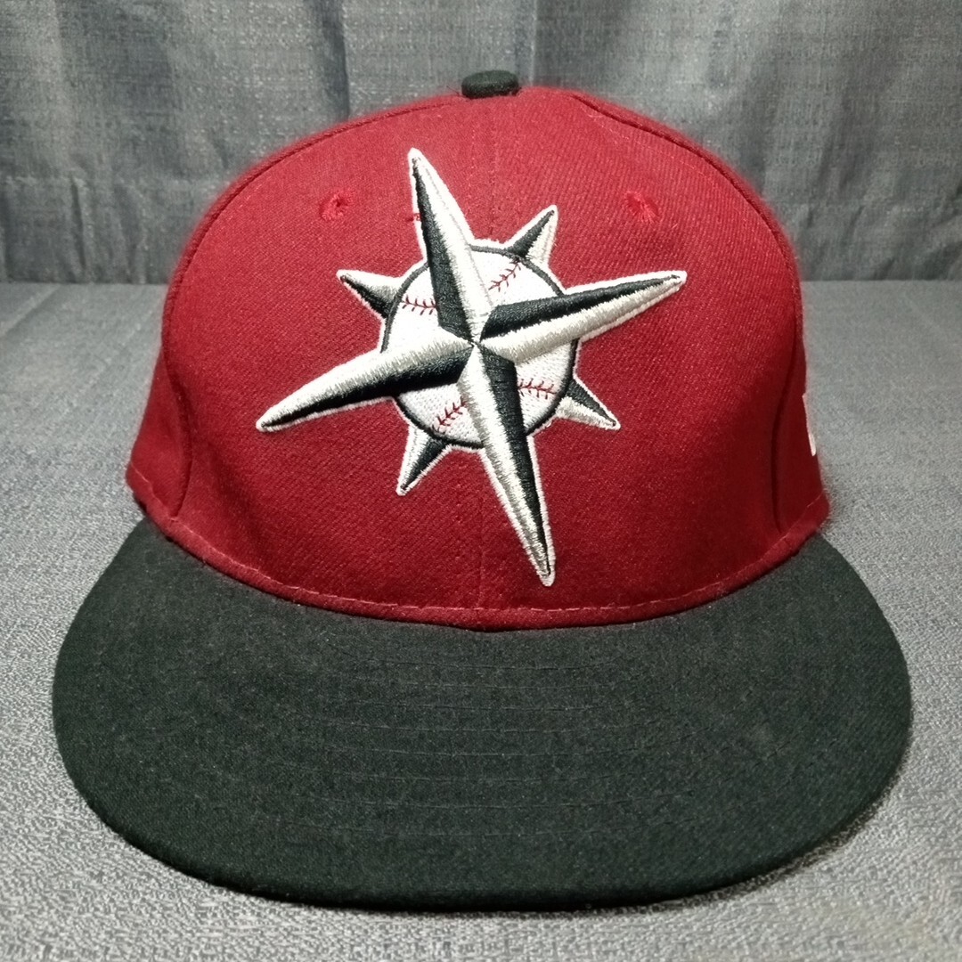 Seattle Mariners NEW ERA Hat Cap Throwback Compass - Fitted Sz 7 / 55 ...