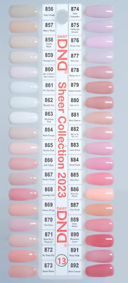 DND DUO GEL - SHEER COLLECTION - #856 TO #892 (ALL 36 COLORS) PLUS ...