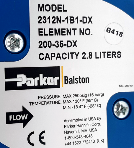 Parker 2312N-1B1-DX Compressed Air Filter | eBay