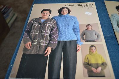 Classic Elite Knitting Pattern 884 La Gran Mohair Sweaters | eBay