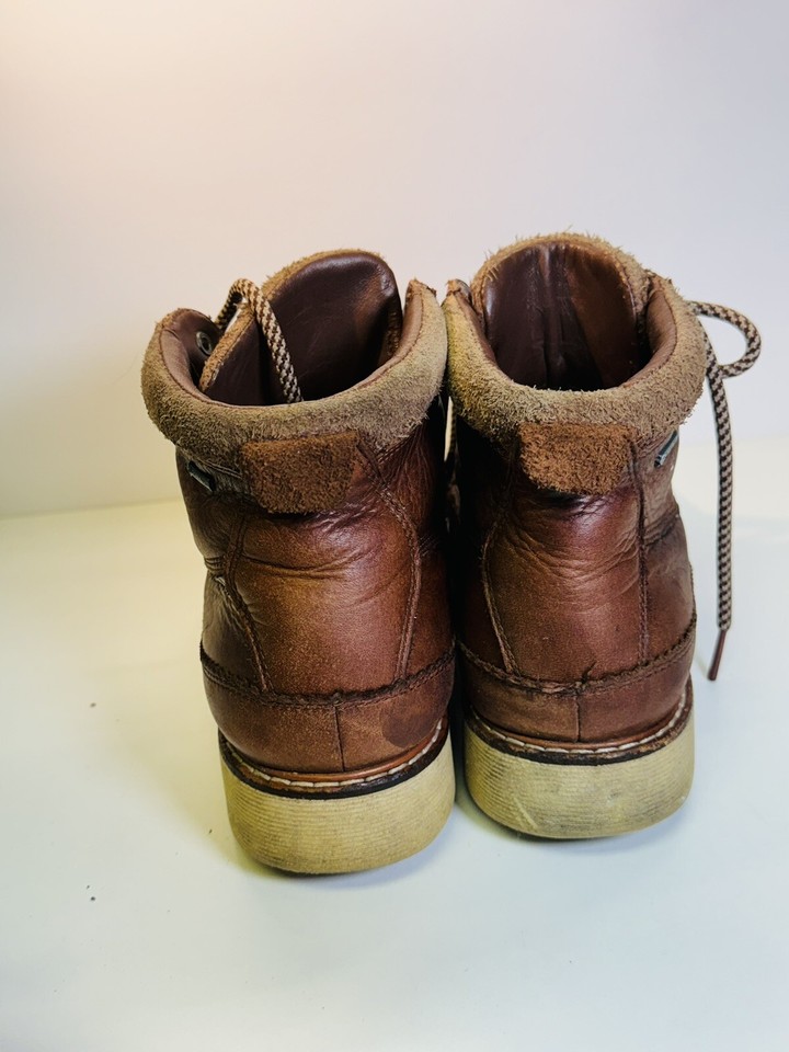 Womens Clarks Korik Rise GTX Leather Waterproof Boots Gore-Tex Brown US ...