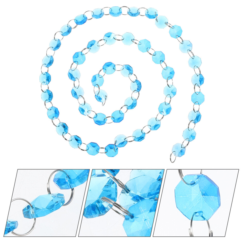 4pcs Octagon Bead String Decoration Glass Bead String Decor Hanging ...