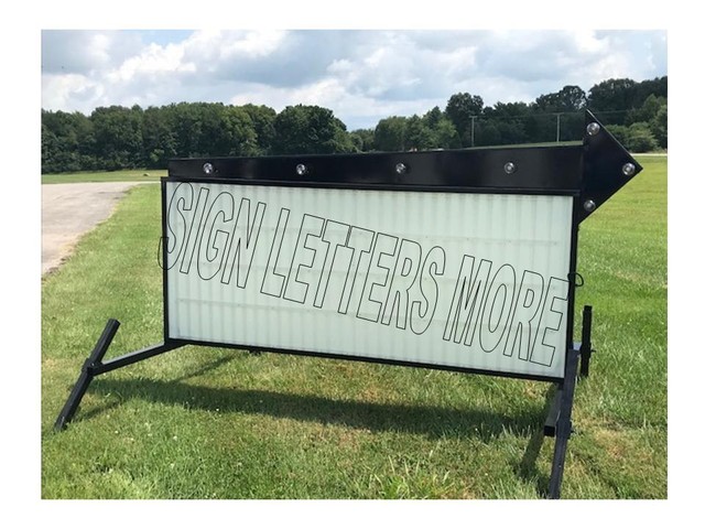 NEW A-8 FLASHING ARROW OUTDOOR PORTABLE LIGHTED BUSINESS SIGN 40"X 96 ...