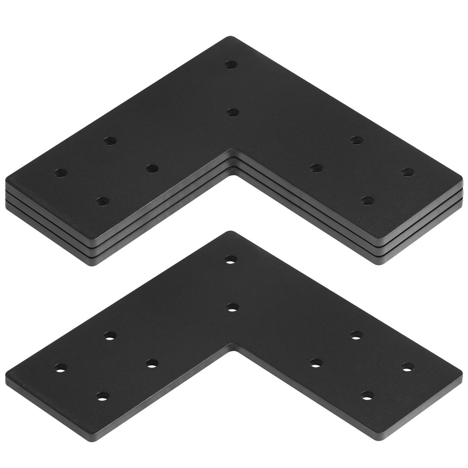 4 PCS L Shaped Flat Mending Plates for 4x4 Post Post to Beam Connector ...