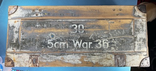 Original WW2 Wehrmacht Mortar Box, “30 5cm War. 36”, German Wooden Ammo ...