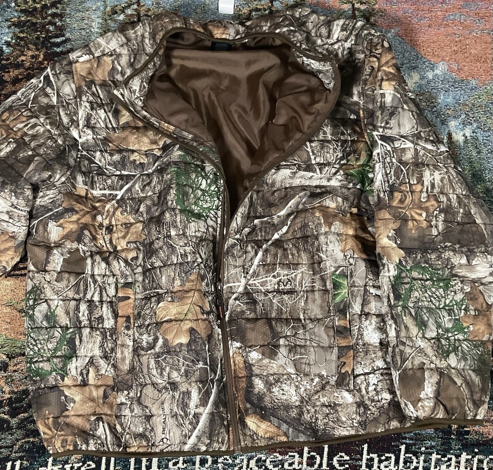 Realtree Edge Insulated Camo Puffer Jacket Mens 3XL Hunting Coat | eBay