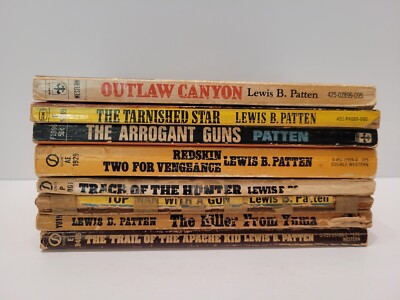 8 Lewis B. Patten Western Paperback Books Collection Lot of 8 | eBay