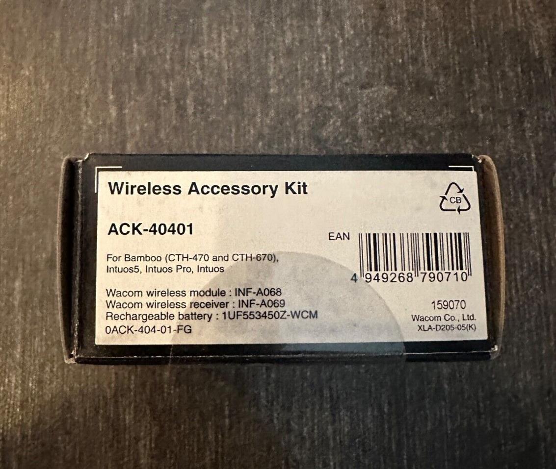 Wacom ACK40401 Bamboo Tablet Wireless Accessory Kit for sale online | eBay