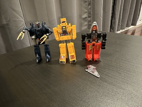Lot Of Transformers GoBots Pincher, Fitor & crane brain( Broken For ...