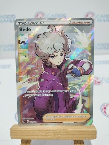 Pokémon TCG Bede Sword & Shield 199/202 Holo Full Art Ultra Rare (59 ...
