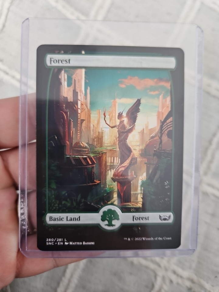 MTG SNC Forest PACK FRESH Streets of New Capenna 280/281 Regular Land ...