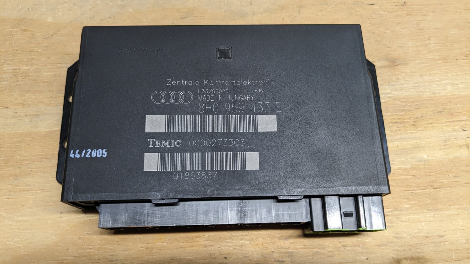 05-07 Audi A4 Ccm BCM Body Comfort Control Module 8H0959433E TEMIC ...