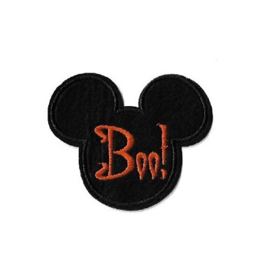 Mickey Mouse - BOO! - Fall - Autumn - Halloween - Iron On Patch ...