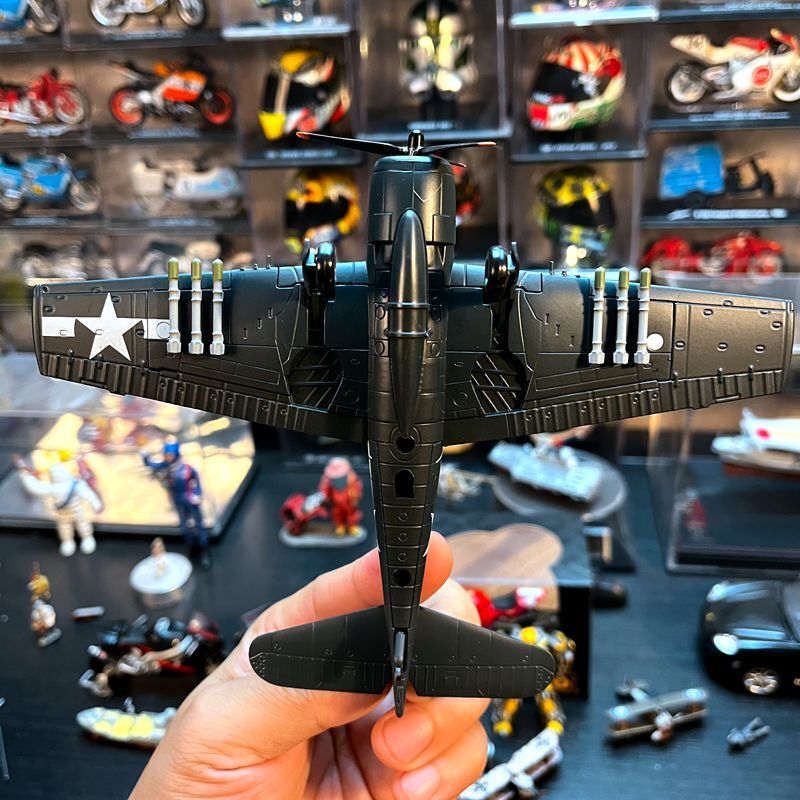 1:72Scale Diecast Military Model Grumman F6F Hellcat Fighter Aircraft ...