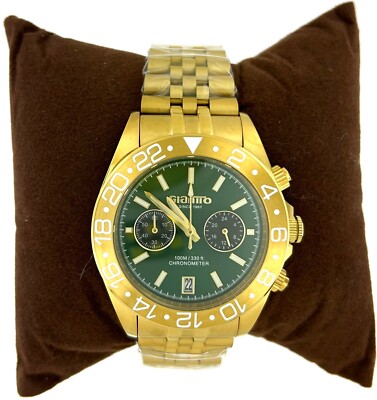 GIANTTO GR-42 Limited Edition Gold and Green Watch MSRP $850 | eBay