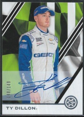 2020 Panini Chronicles Racing Ty Dillon Nascar /149 Autograph #11 On ...