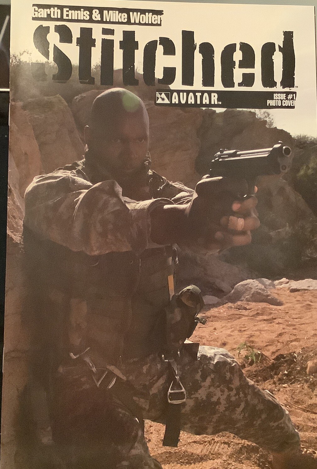 STITCHED ISSUE #1 GARTH ENNIS MIKE WOLFER AVATAR PRESS | eBay