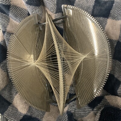 Vintage STRING ART HANGING LIGHT SHADE ONLY Paul Secon Swag Lamp MCM ...