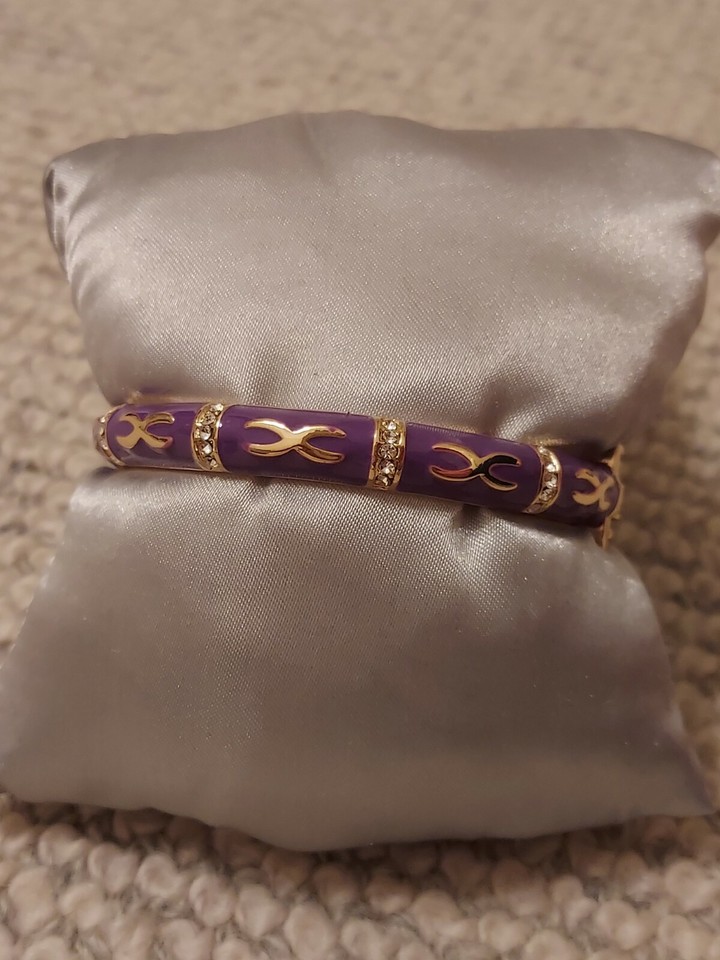 Crystal + Enamel Bangle TJC - New. | eBay