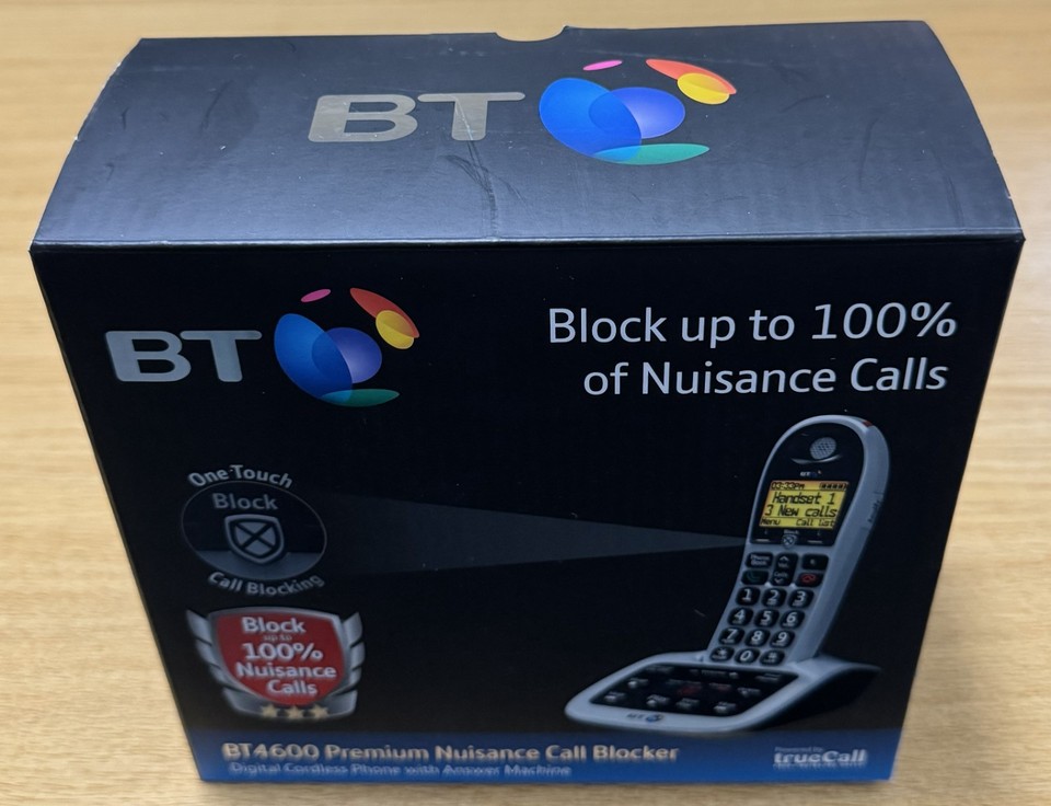 BT 4600 Big Button Digital Cordless Nuisance Call Blocker Telephone ...