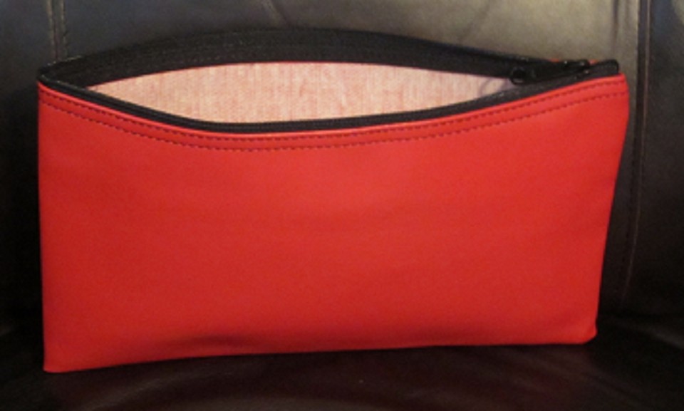 1 ZIPPERED VINYL DEPOSIT MONEY BANK BAG WALLET RECEIPT CURRENCY COIN ...