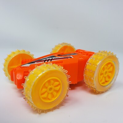 Race Car Double Sided Orange Plastic Toy | eBay