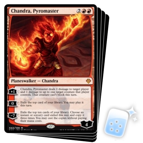CHANDRA, PYROMASTER X4 Archenemy: Nicol Bolas Planeswalker Magic MTG ...