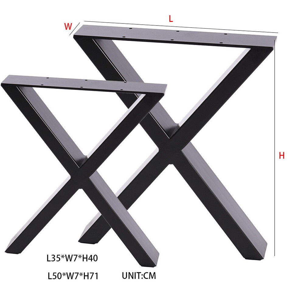 Industrial X Cross Frame Legs Z N T Square Shape Steel Table Leg Stand ...